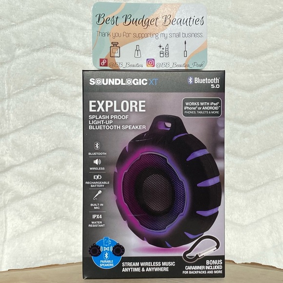 Sound Logic | Portable Audio & Video | Nib Sound Logic Xt Explore Splash Proof Speaker | Poshmark